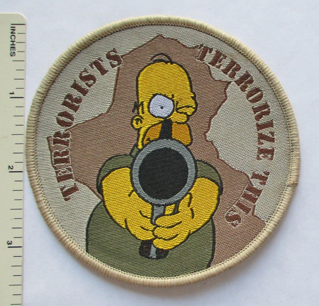 ORIGINAL US ARMY OPERATION IRAQI FREEDOM HOMER SIMPSON PATCH IRAQ ...