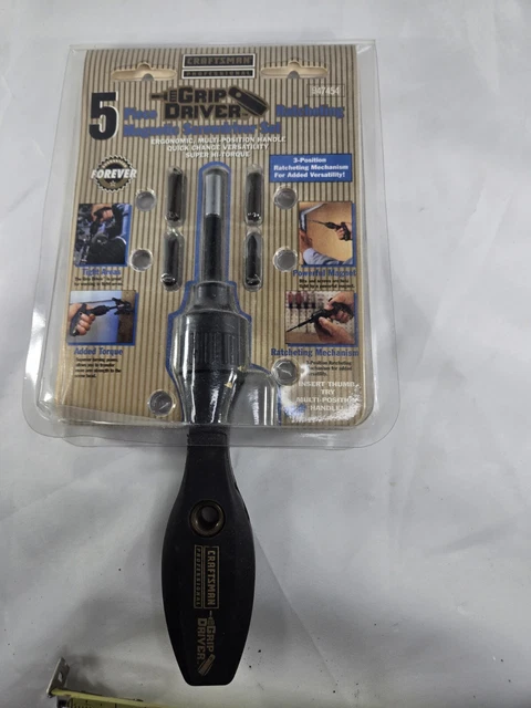 CRAFTSMAN PRO GRIP Driver 5pc. Ratcheting Magnetic Screwdriver Set ...
