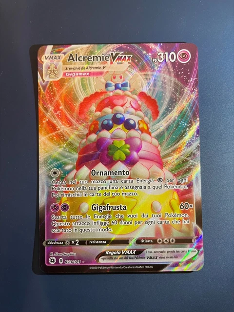 POKÉMON CARD ALCREMIE VMAX 023/073 Futuri Campioni Mint Ita EUR 7,50 ...