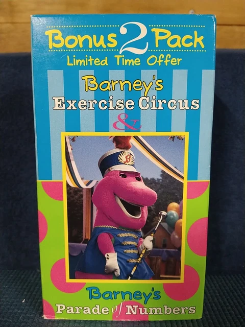 BARNEYS EXERCISE CIRCUS/PARADE of Numbers (VHS, 1996, 2-Tape Set) $14. ...