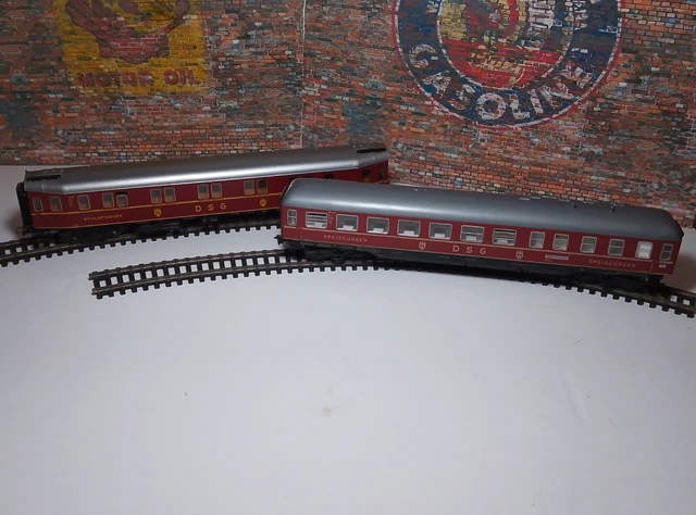 ROCO HO SCALE Schlafwagen Carriage & Spiesewagen Dsg German Sleeping ...