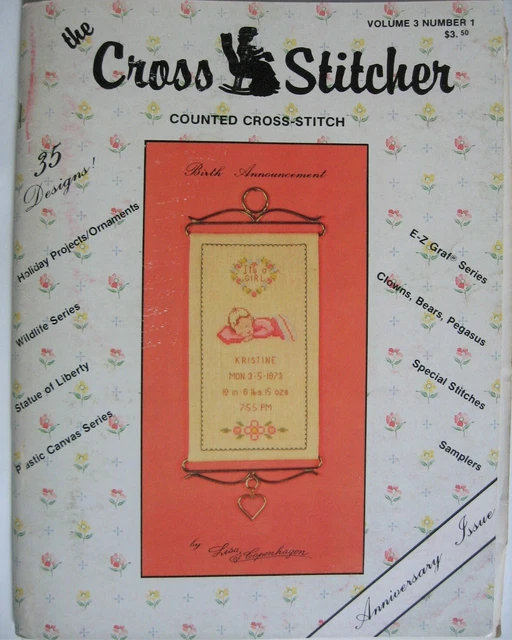 THE CROSS STITCHER Magazine Back Issue Vol 3 #1 Oct Nov 1985 £6.35 ...