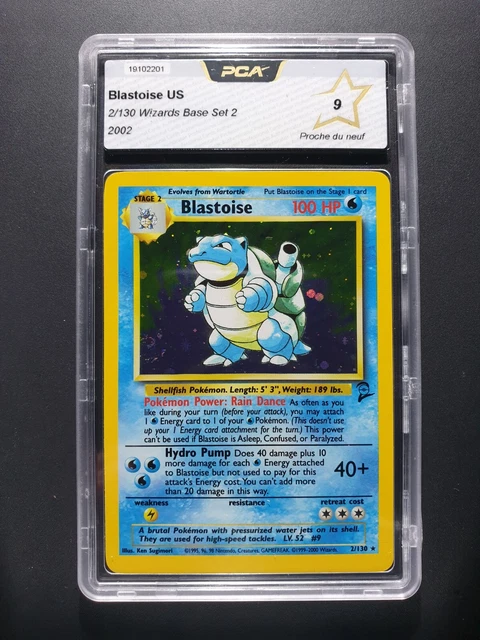 CARTE POKÉMON BLASTOISE Holo 2 130 Base Set 2 Anglaise PCA9 EUR 119,99 - PicClick FR