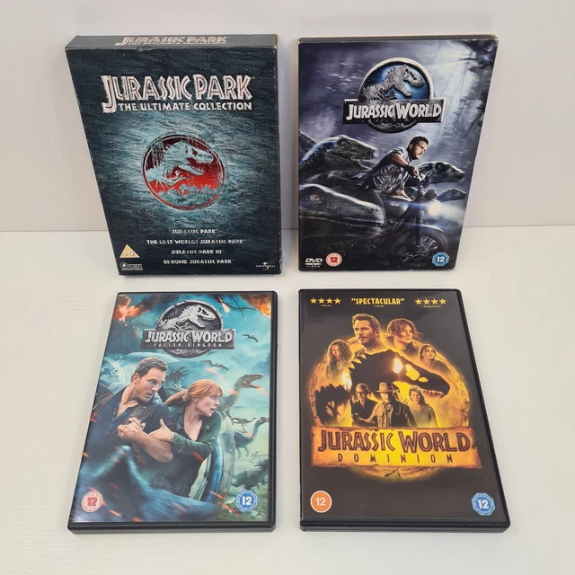 JURASSIC PARK AND Jurassic World Ultimate Collection DVD Set UK Region ...