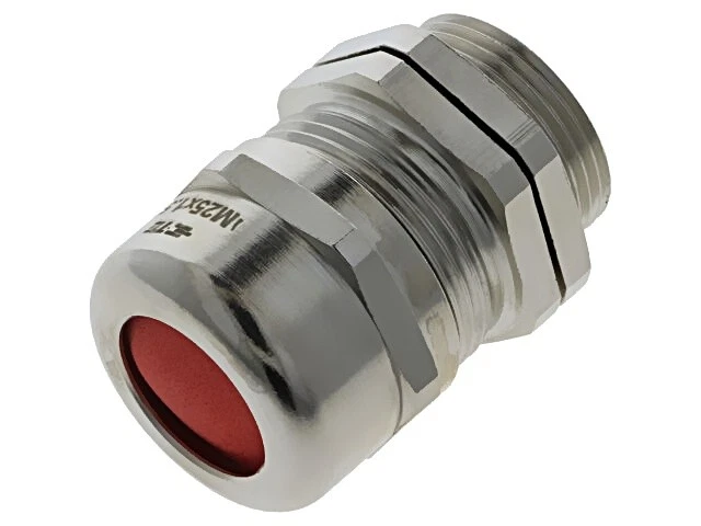 EM-SGL-M25-MET-D CABLE GLAND with extended thread M25 1.5 IP68 TE Con ...