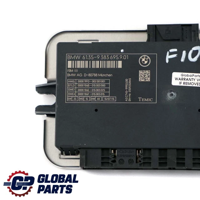 BMW F10 UNITÉ contrôle module éclairage habitacle ECU FRM III TEMIC ...