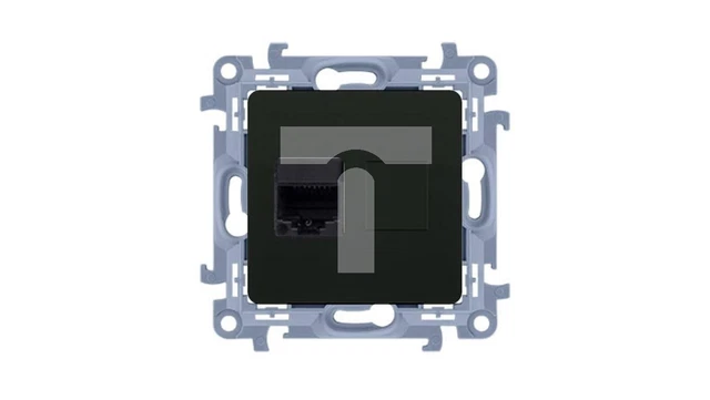 PRISE INFORMATIQUE SIMON 10 RJ45 cat.6 pour cadre noir mat C61.01/49 ...