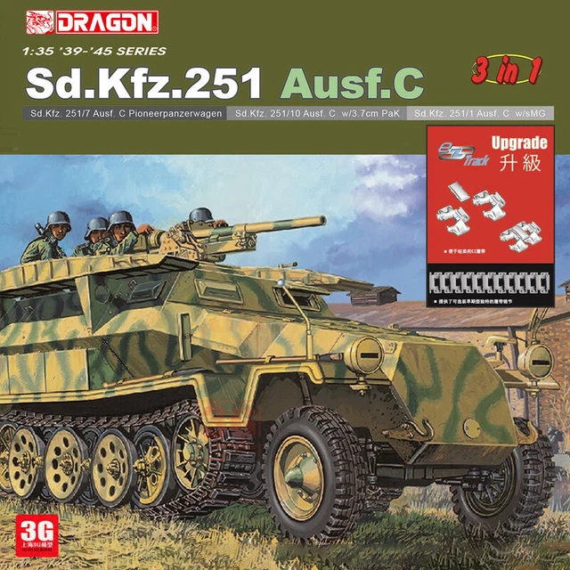 DRAGON 6224 1/35 Scale Sd.Kfz.251/7 Ausf.C Pioneerpanzerwagen Model Kit ...