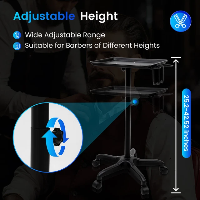 SALON SPA TATTOO Rolling Service Tray Station Colouring Hair Dentist ...