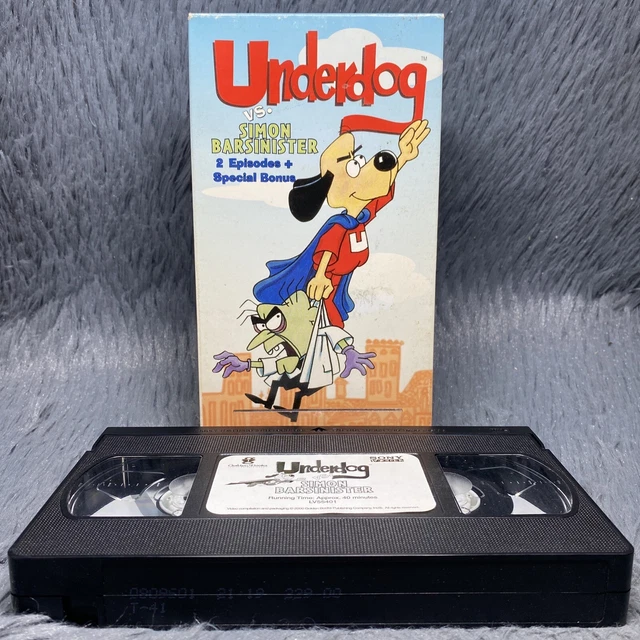 UNDERDOG VS. SIMON Barsinister VHS 2000 2 Episodes Sony Wonder Animated ...