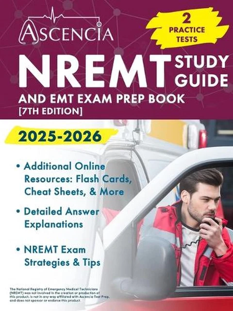 EMT STUDY GUIDE 2024-2025: 2 Practice Tests and NREMT Exam Prep Book ...