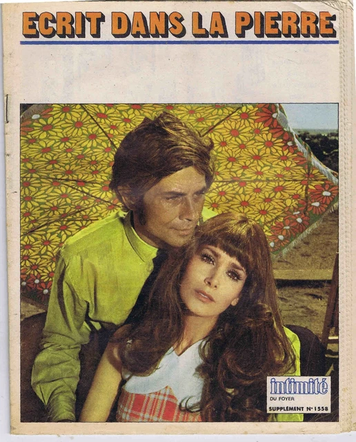 ÉCRIT DANS LA pierre Roman-photos 1975 Supplément Intimité du foyer ...