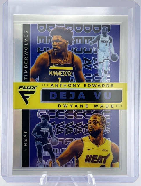 ANTHONY EDWARDS RC 2020 Panini Flux Deja Vu - Argent Prizm #8 Edwards/D ...