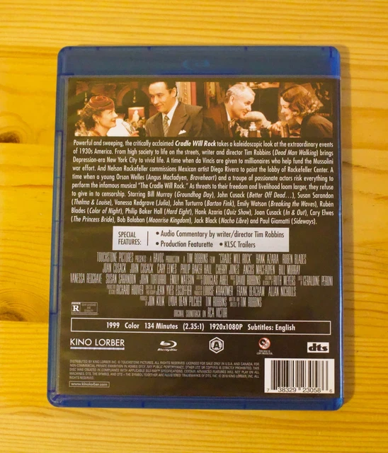 CRADLE WILL ROCK Blu-ray Kino Lorber Tim Robbins Susan Sarandon Rare OOP $69.99 - PicClick CA