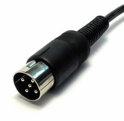 BBC MICRO TO US Robotics Modem lead / cable, 5-pin DIN to DB25 RS232 ...