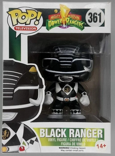 FUNKO POP #361 Black Ranger - Power Rangers - Damaged Box - Includes ...