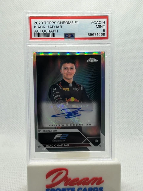 2023 TOPPS CHROME Formula 1 F1 Isack Hadjar Auto Autograph #CAC-IH PSA ...