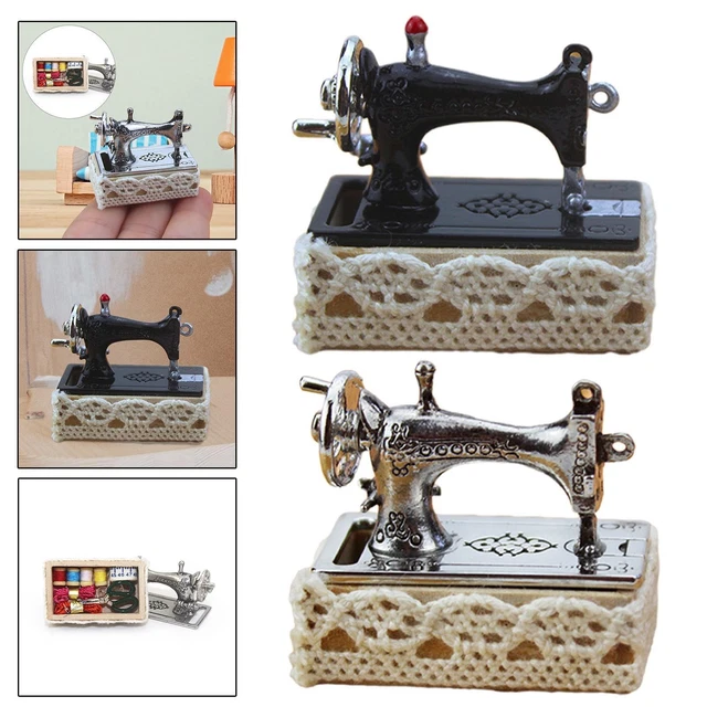 1:12 DOLLHOUSE SEWING Machine Mini Furniture Decor Model for Room ...
