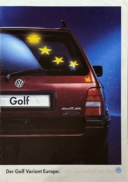 VW GOLF VARIANT EUROPE Prospekt Brochure Depliant 03/1994 EUR 4,00 ...
