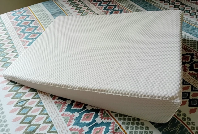 WEDGE PILLOW RAISED Bed Acid Reflux GERD Memory Foam Back Pain Cushion ...