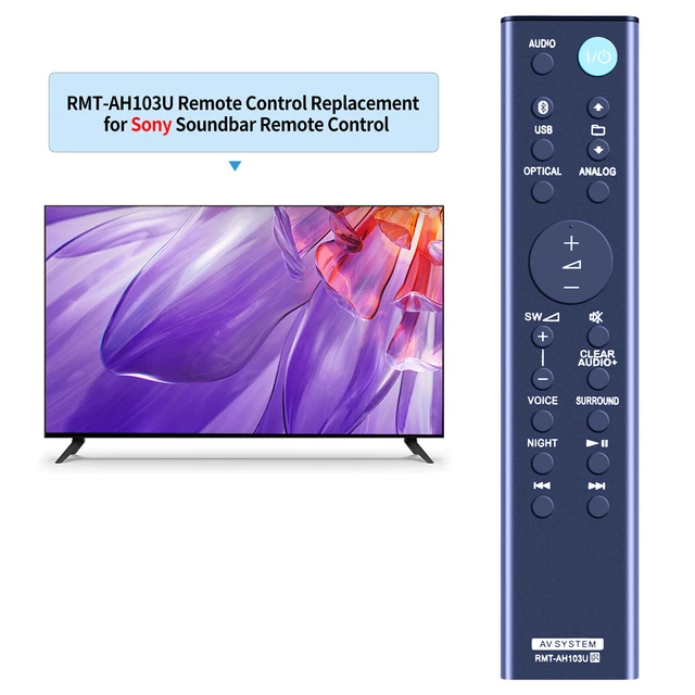 NEW RMT-AH103U REMOTE Control For Sony Sound Bar HT-CT80 SA-CT80 SS ...