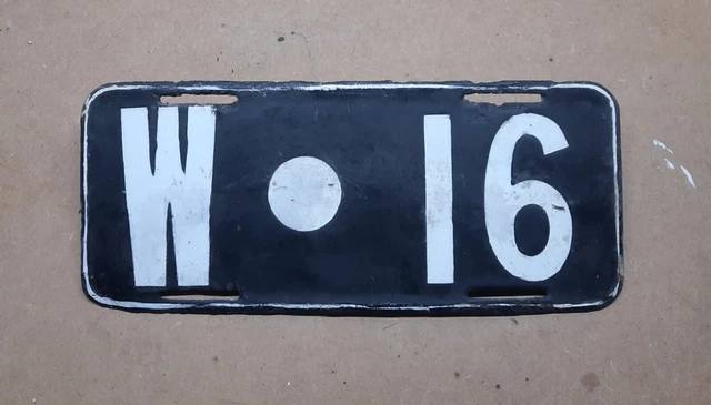 OLD WESTERN AUSTRALIA Wagin Number Plate / License Plate W16 $27.00 ...
