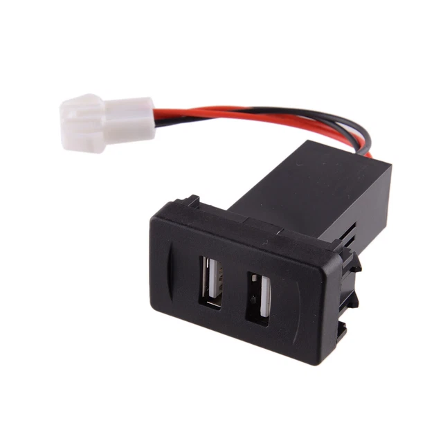 CAR DASHBOARD DASH Panel Dual USB Ports Charger Socket Fit for VW T4 ...