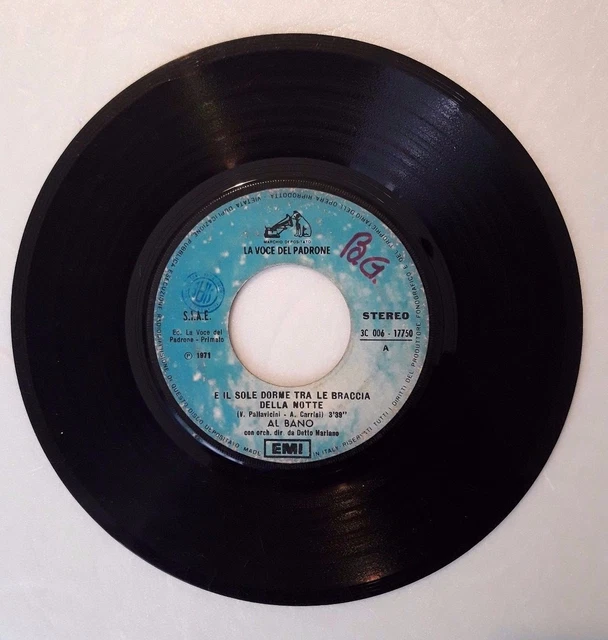 VINILE 45 GIRI Al Bano - E il sole dorme tra le braccia della notte ...