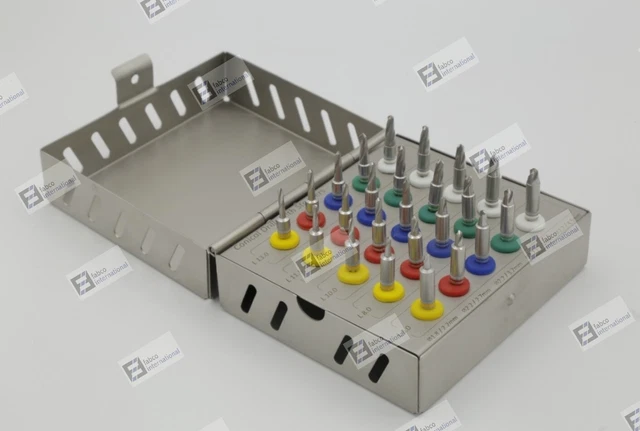 DENTAL IMPLANT CONICAL Drill Kit With Stoppers Surgical Set Surgery ...