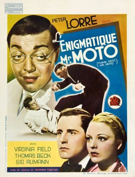 THINK FAST POSTER Mr MOTO Peter Lorre Thomas Beck Virginia Field OLD ...