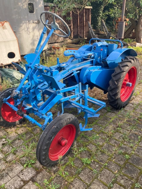 VINTAGE GARNER TRACTOR with rare mid cultivator attachment agricultural ...