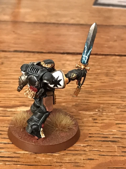 WARHAMMER 40K SPACE Marine Deathwatch Primaris Lieutenant Pro Painted £ ...