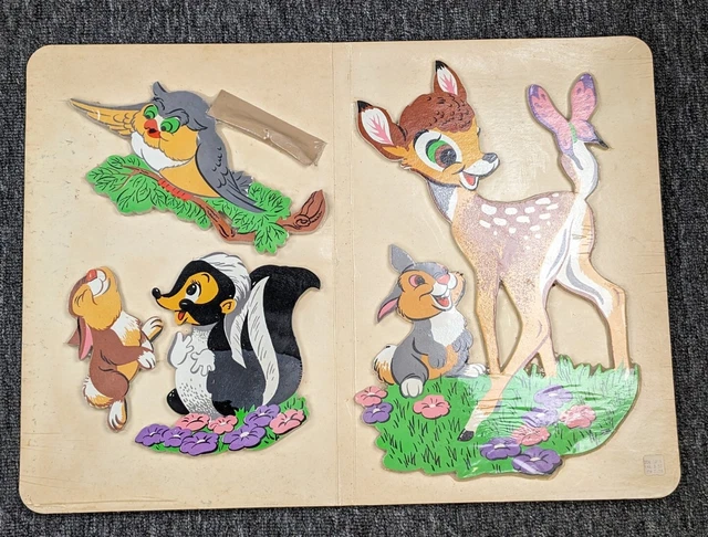 SET OF BAMBI Disney Character Pin-ups 1950's Dolly Toy Co. NOS £47.50 ...
