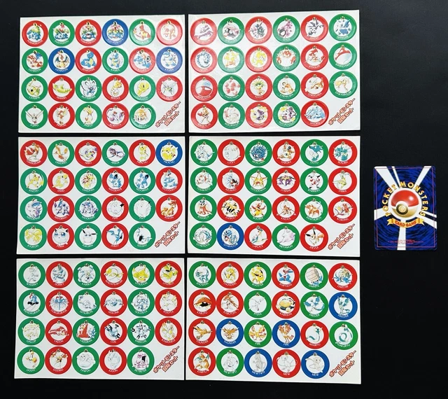 RARE JAPANESE 1996 Japanese Pokémon Stickers Charizard Blastoise Gengar ...