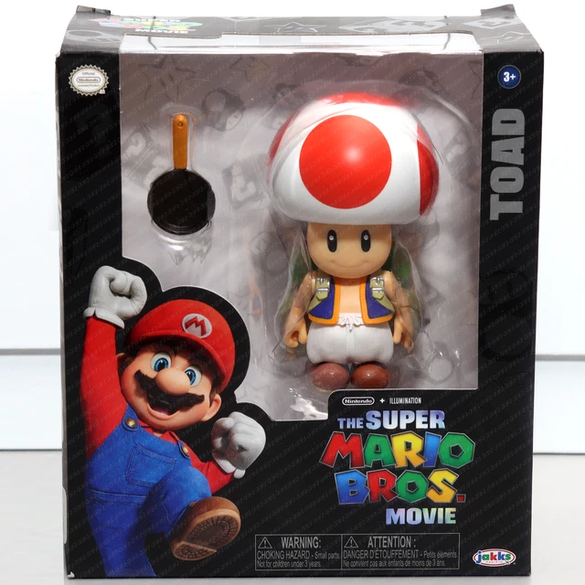 FIGURA DE 5& The Super Mario Bros Movie TOAD Jakks Pacific Nintendo ...
