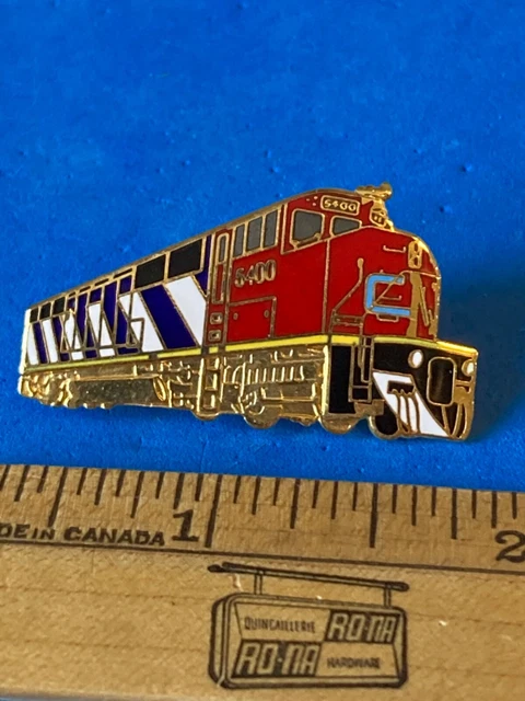 CN TRAIN RAILROAD Locomotive 5400 Canadian National Railway Lapel Pin ...