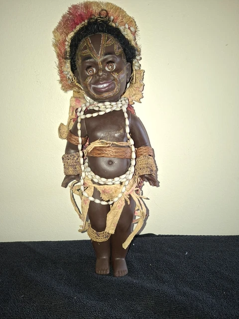 VINTAGE METTI AUSTRALIA Papua New Guinea Doll c.1970 Ethnographic ...