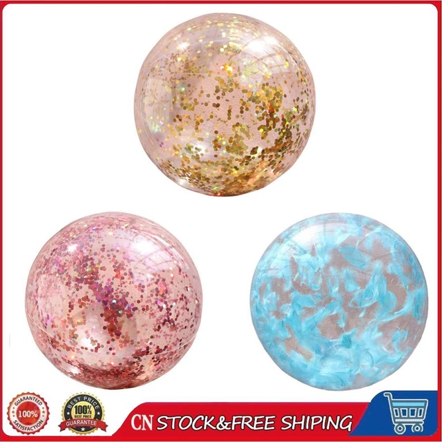 CONFETTI FEATHER BEACH Ball Party Favors Pool Toys for Kids Adults PVC ...