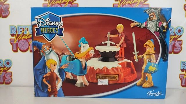 KING ARTHUR DRAWS Sword From The Stone Disney Heroes Merlin Wizard ...