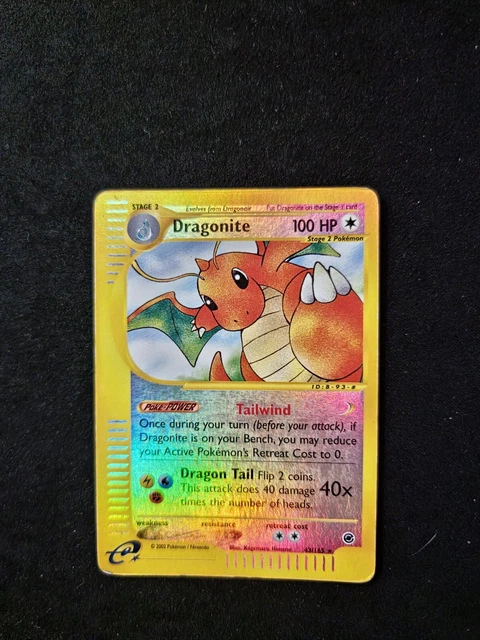 POKEMON CARDS DRAGONITE Holo Reverse 43/165 Set Expedition ENG ...