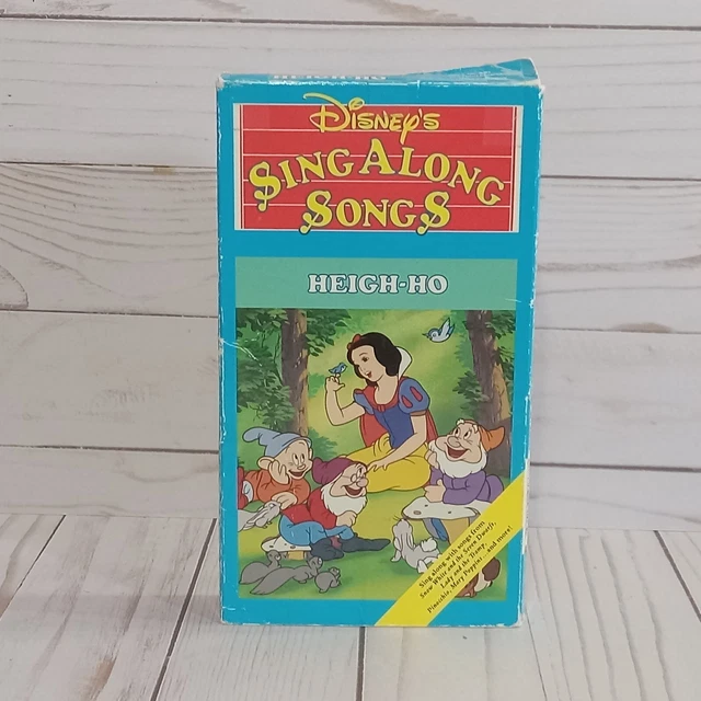 Disney Sing Along Songs Heigh Ho Vhs Tape Snow White And Seven Dwarfs