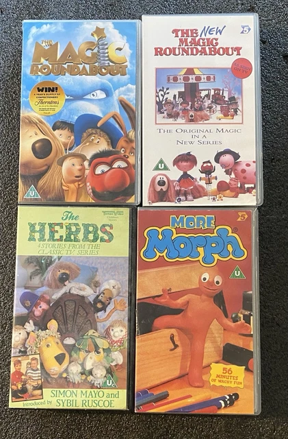 KIDS VINTAGE VHS Video Bundle X 4 Various Titles - Magi Roundabout ...