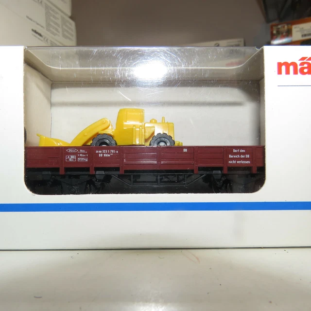 NIEDERBORDWAGEN GELBE PLANIERRAUPE Märklin 4424 H0 OVP (FS ) EUR 10,29 ...
