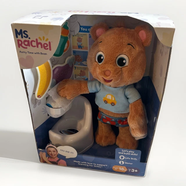 MS. RACHEL POTTY TIME WITH BEAN Interactive Plush Bear Toilet Paper ...