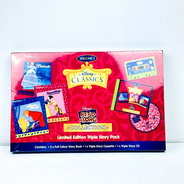 DISNEY MODERN CLASSICS Read Along Collection 3 books CD Cinderella ...