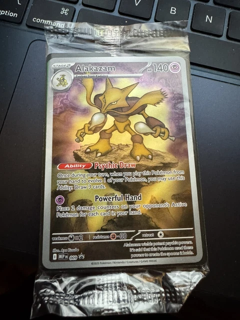 ALAKAZAM 009 ME01: Mega Evolution Promo Holo SEALED £7.62 - PicClick UK