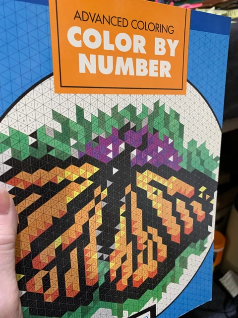 COLOR BY NUMBER Advanced Coloring Adult Coloring Books $2.00 - PicClick