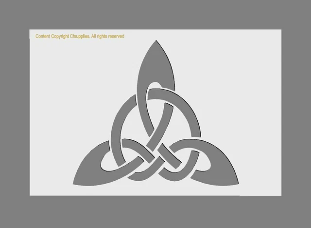 Mylar Stencil Celtic Knot Symbol 125 190 Micron A3 A4 A5 Sizes £3 99