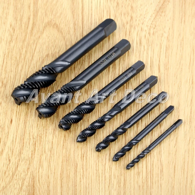 M3/M4/M5/M6/M8/M10/M12 FIL À vis métrique robinets de flûte tapotage perceuses EUR 13,90 ...