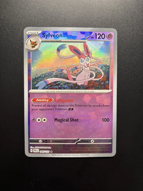 POKEMON CARD - Sylveon Pokeball Holo Prismatic Evolutions 040/131 ...